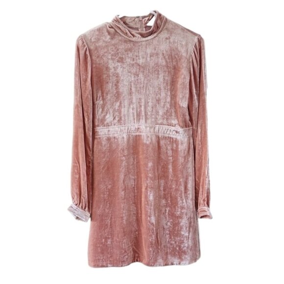 A.L.C. | Dresses | Alc Gemma Velvet Rose Long Sleeve Dress | Poshmark